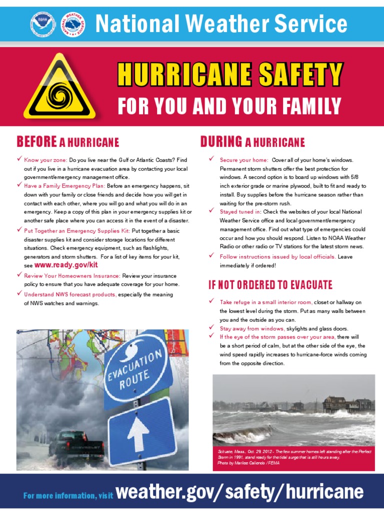 Hurricane Safety Tips for Families | PDF | Tropical Cyclones | Storms