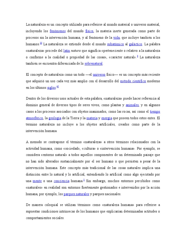 La Naturaleza | PDF | Naturaleza | Tierra