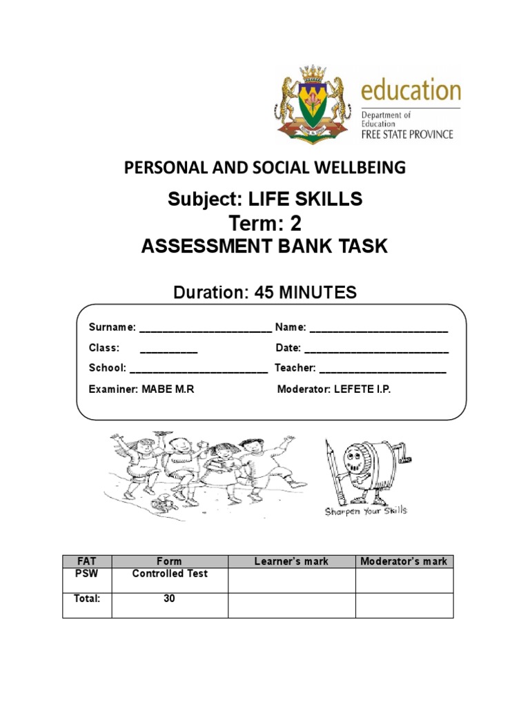 GRADE 5 Assessment Bank Term 2 Questions | PDF | Grandparent ...
