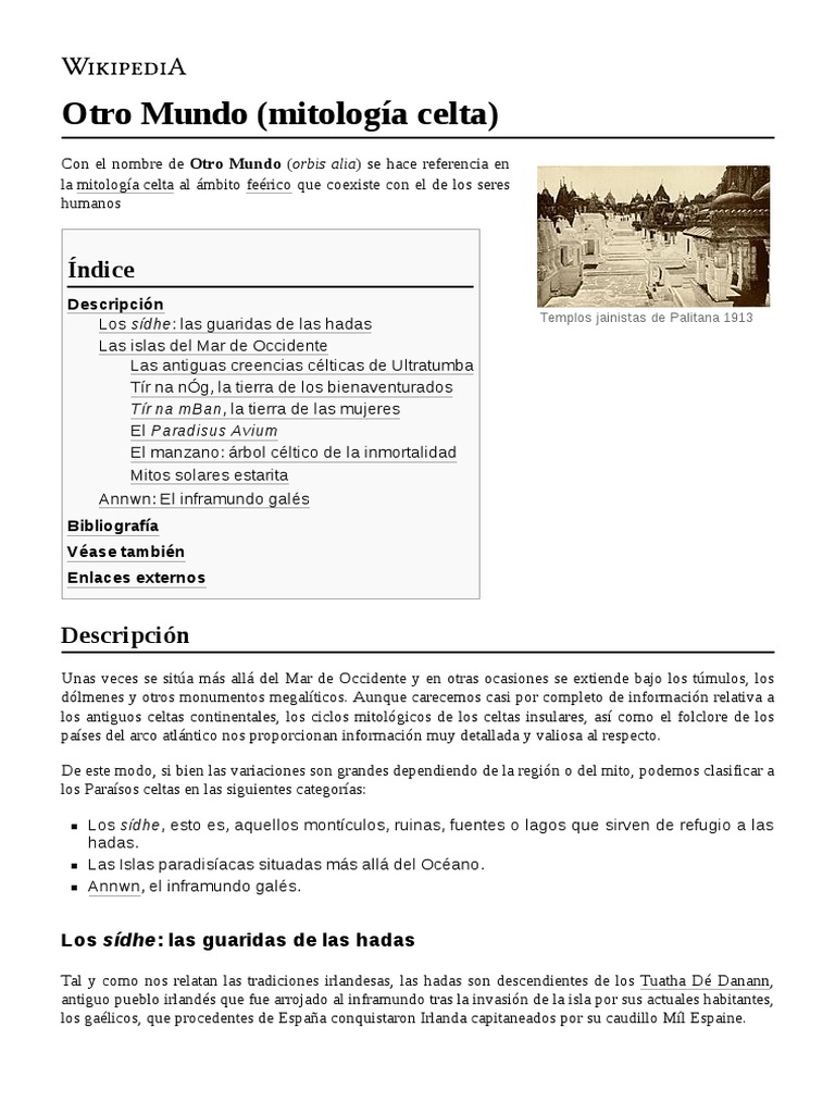 Otro Mundo (Mitología Celta) | PDF | Mitología | Mitología Celta