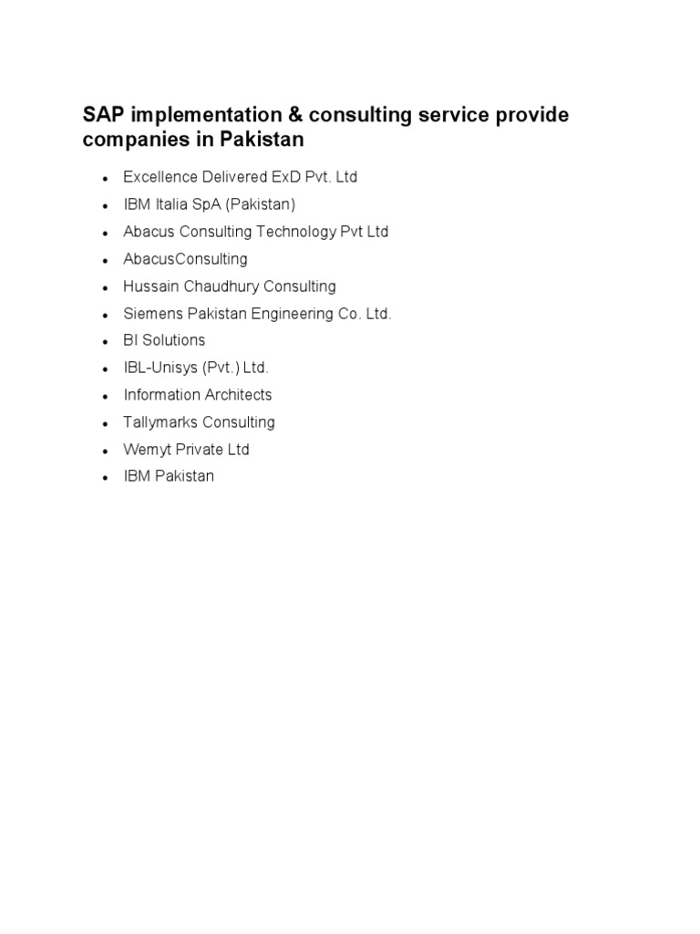 SAP Implementation | PDF