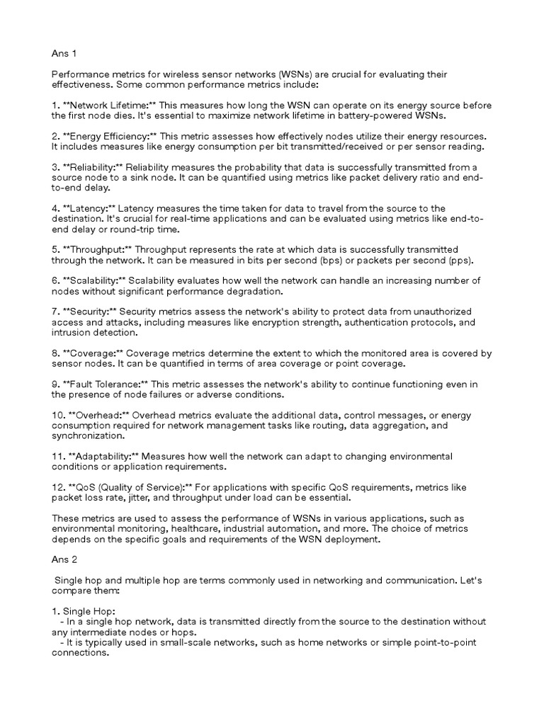 Assignment 1 AWSN | PDF | Routing | Computer Network