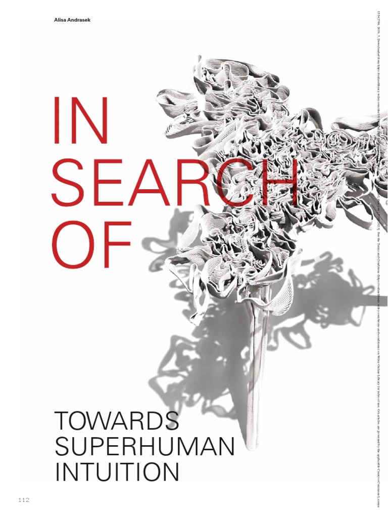 Architectural Design - 2019 - Andrasek - in Search of The Unseen ... Architectural Design - 2019 - Andrasek - in Search of The Unseen ...