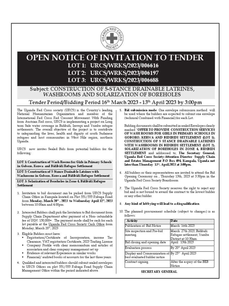 A Tender File 2 | PDF | Economies | Business