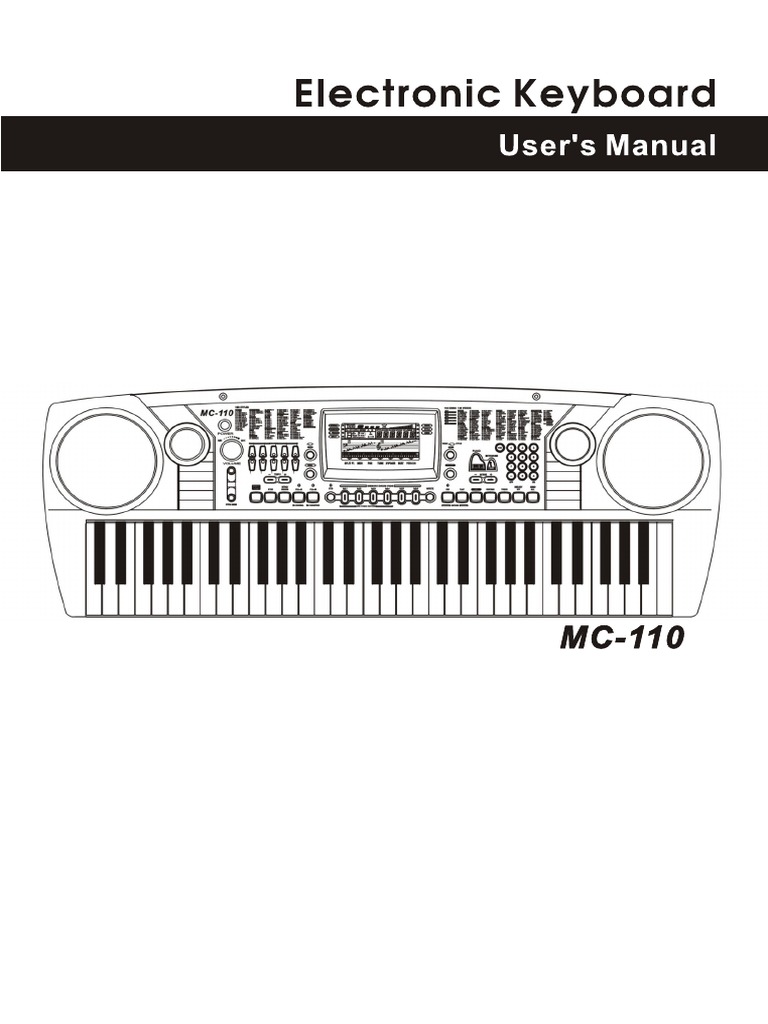 MC110 Manual | PDF