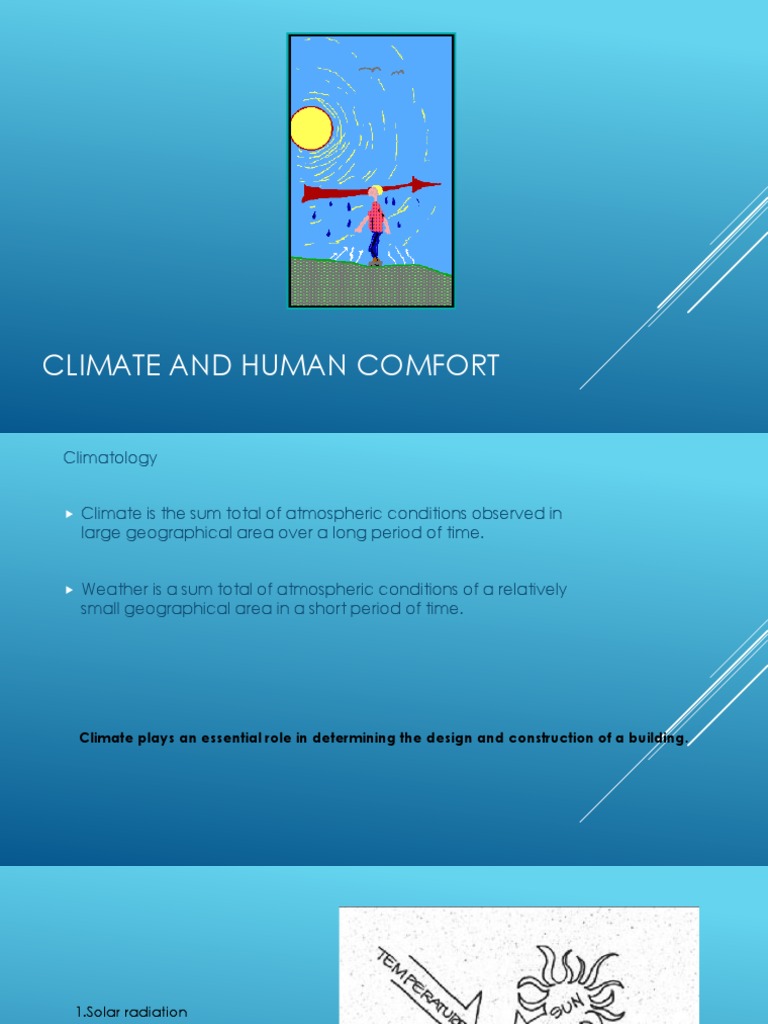 Climate and Human Comfort | PDF