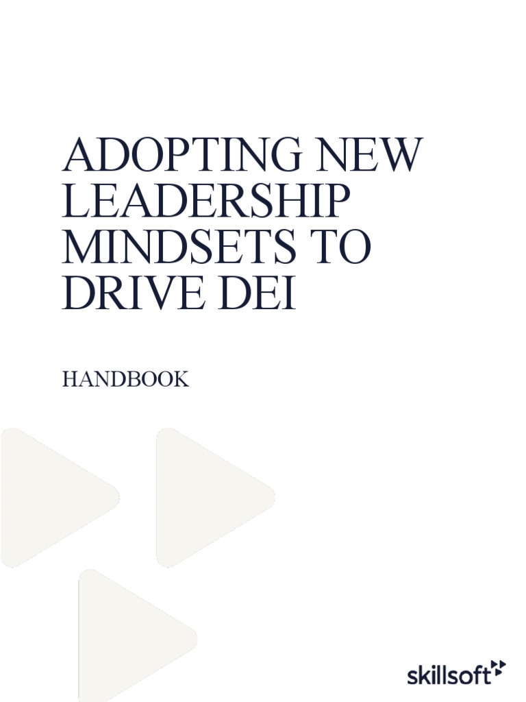 Skillsoft Adopting Leadership Mindsets DEI Handbook (Bs Apd43 A01 Enus ...