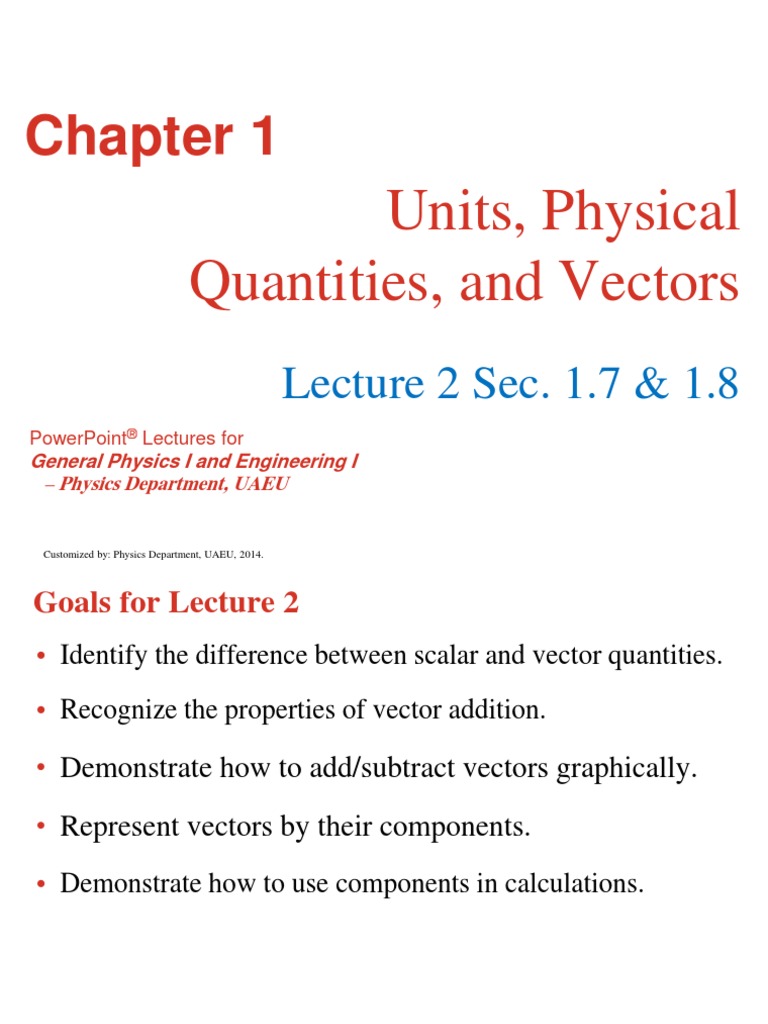 Ch01 Lecture02 | PDF | Euclidean Vector | Classical Mechanics
