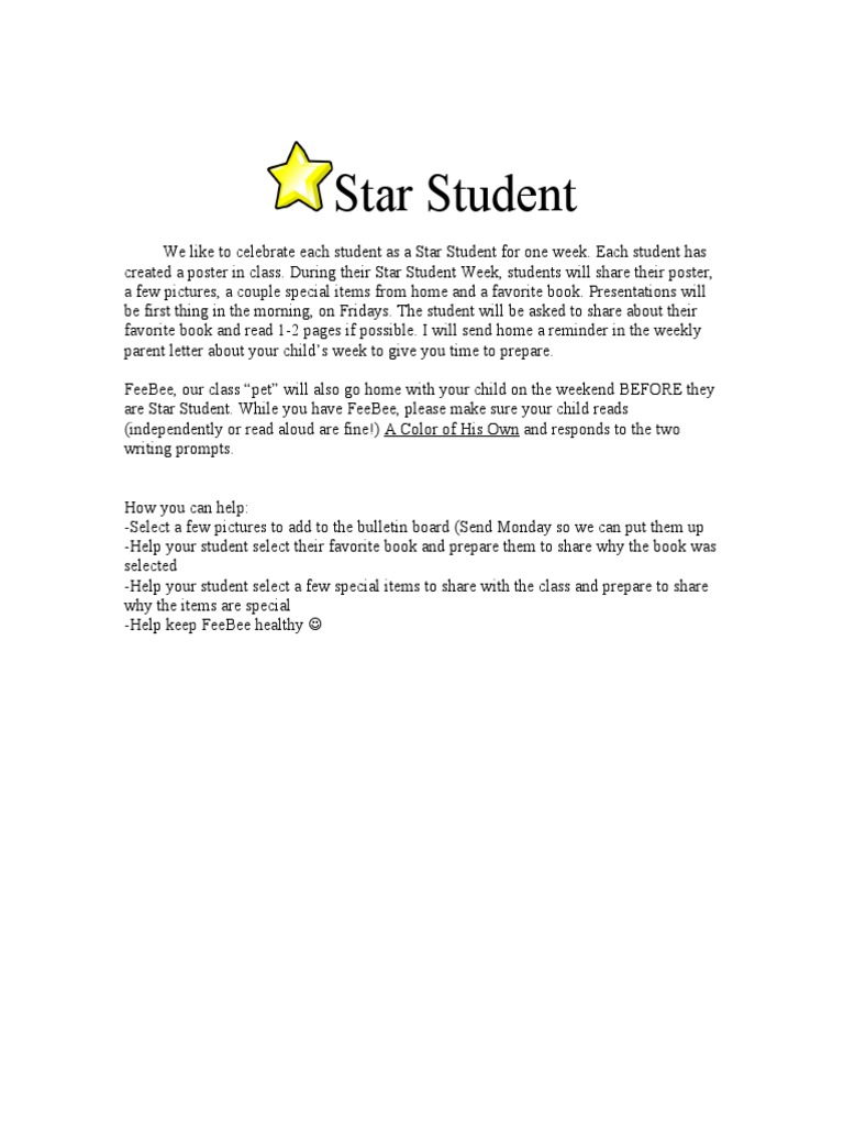 Star Student | PDF Star Student | PDF