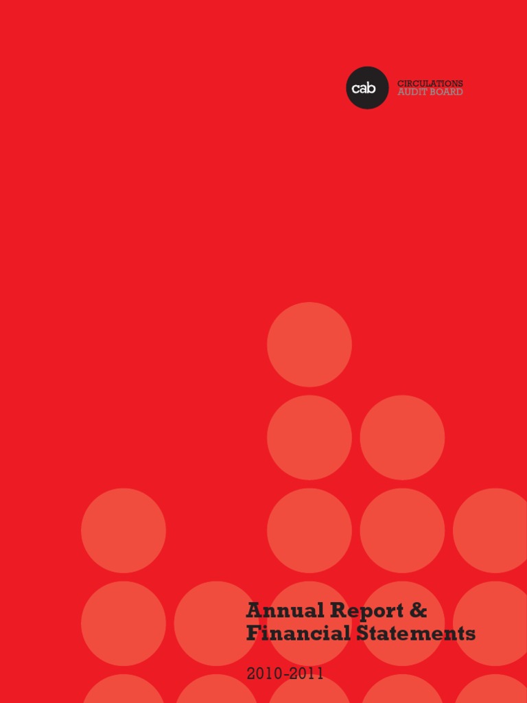 CAB 2011 Annual Report | PDF | Financial Audit | Deferred Tax