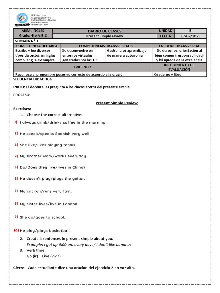 Unidad 5 - 4TO GRADO | PDF | Evaluación
