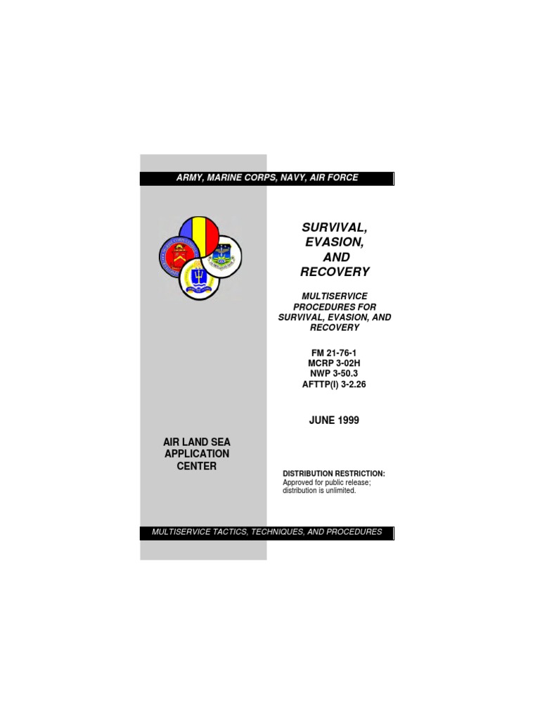 Field Manual - US ARMY - FM 21-76-1 Survival Evasion and Recovery | PDF ...