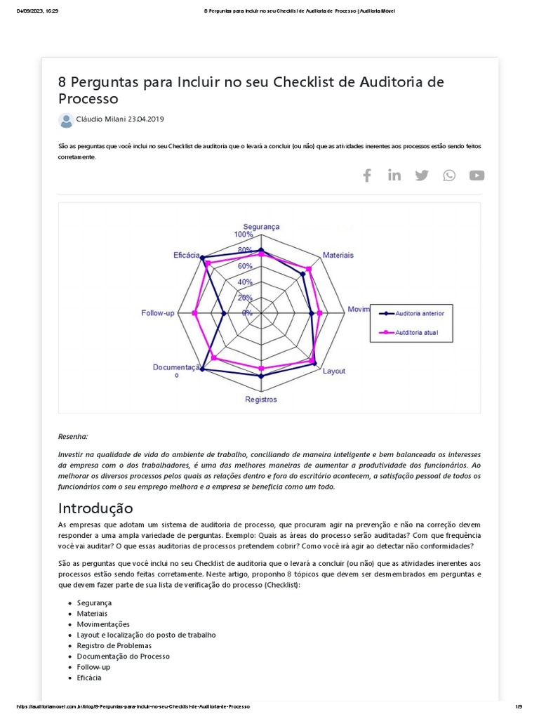 8 Perguntas para Incluir No Seu Checklist de Auditoria de Processo ...