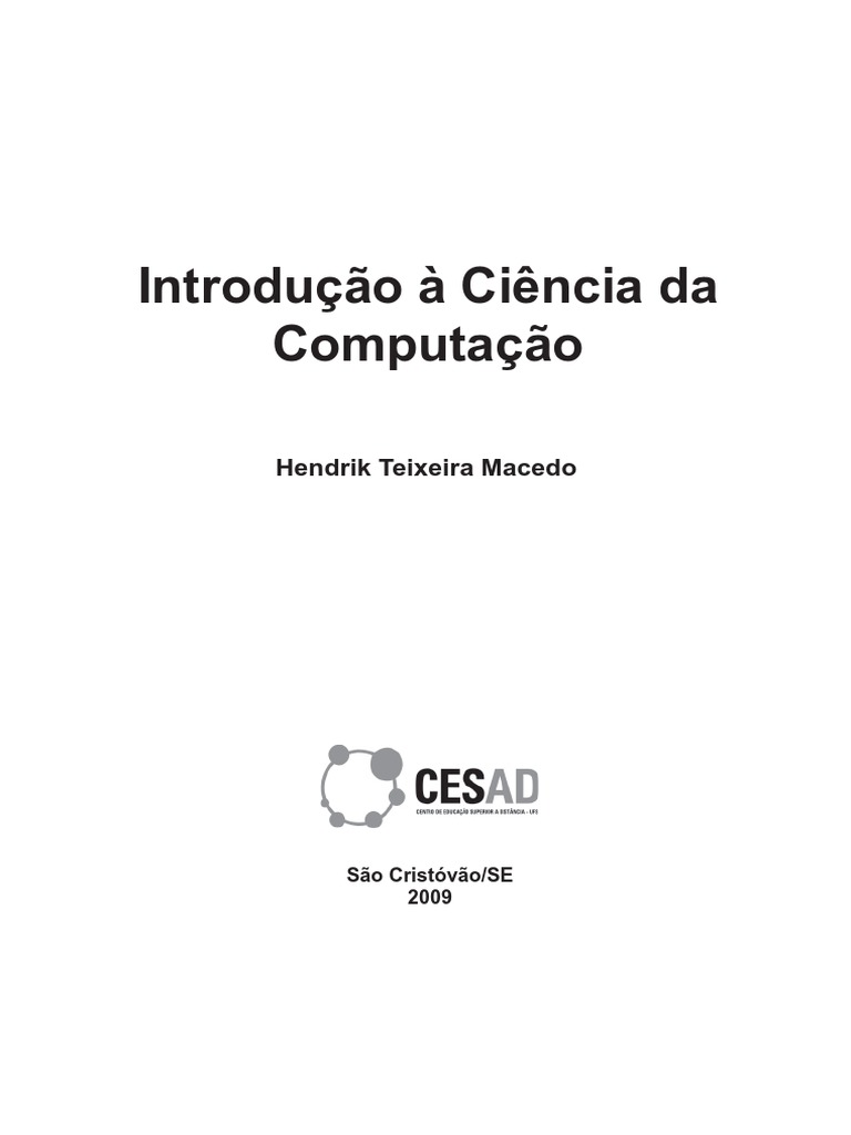 16454916022012introducao A Ciencia Da Computacao Aula 1 Pdf Science