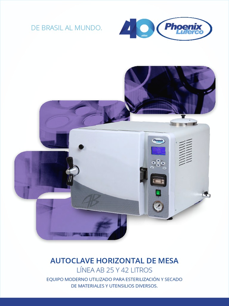 Utoclave 25 Litros Phoenix Luferco Ab - 25 - 42 - Esp | PDF
