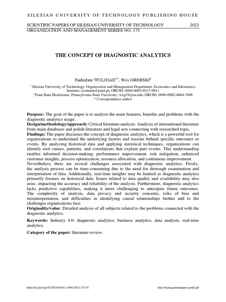 175 Wolniak, Grebski 2 | PDF | Analytics | Data Analysis