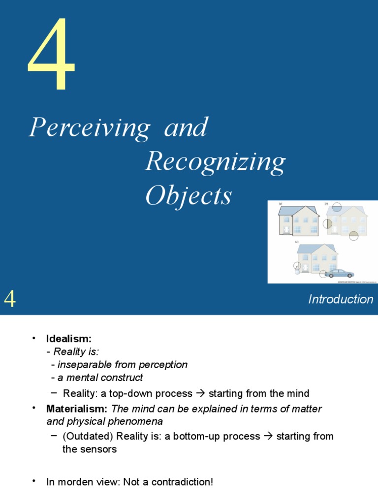 L4 Perceiving And Recognizing Objects Psyb51 2023 Pdf Philosophy Science And Mathematics 