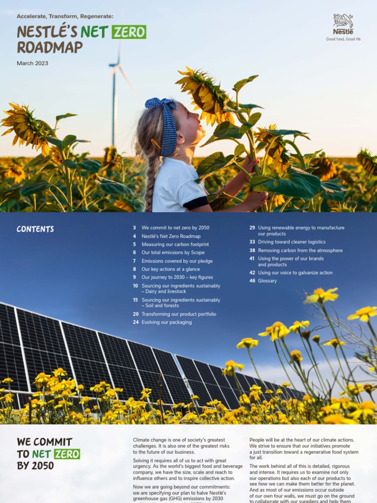 Nestle Net Zero Roadmap En | PDF | Agriculture | Climate Change Mitigation