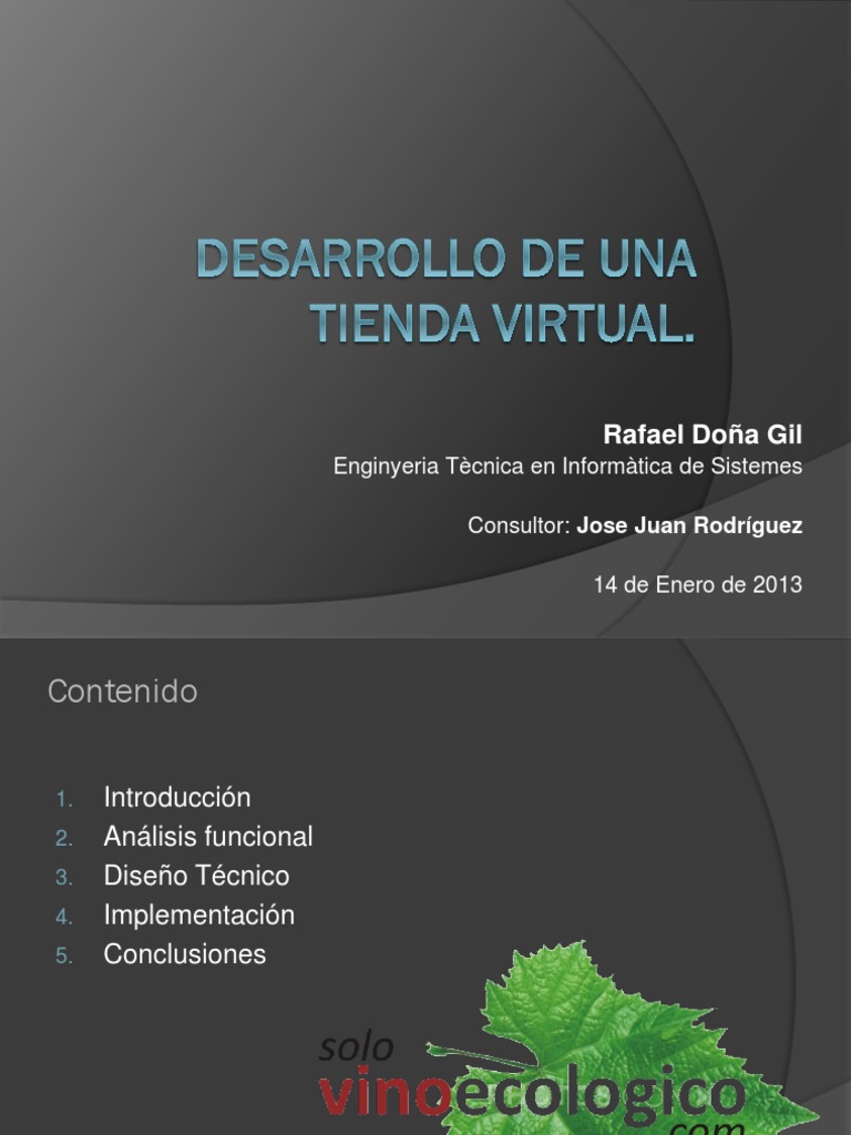 Proyecto Tienda Virtual | PDF | Arte | Informática