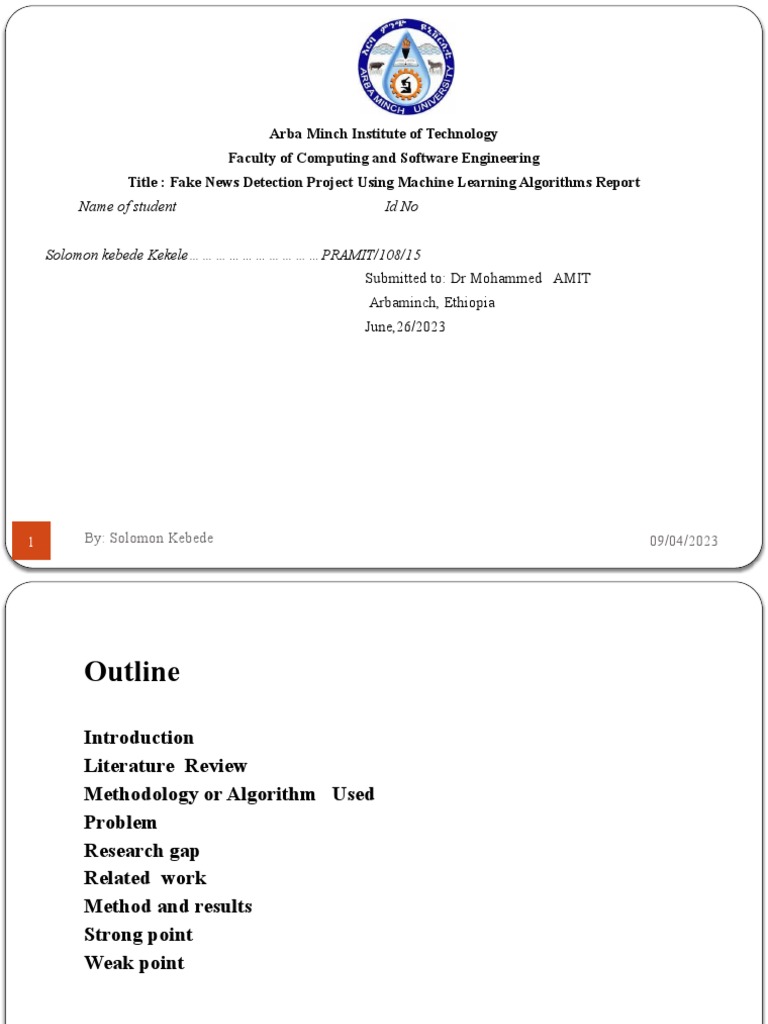 Presentation Slide of AI | PDF | Machine Learning | Statistical Classification