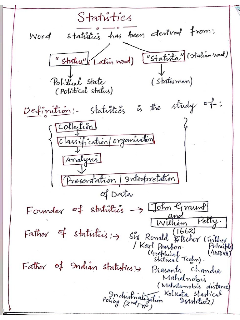 JKSSB FAA Statistics Notes Handwritten | PDF