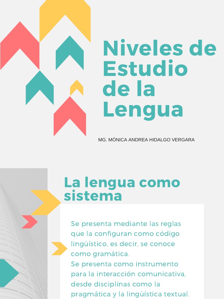 Niveles de Estudio de La Lengua | PDF