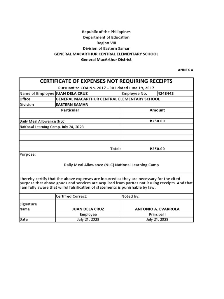 Cenrr For NLC Template | PDF