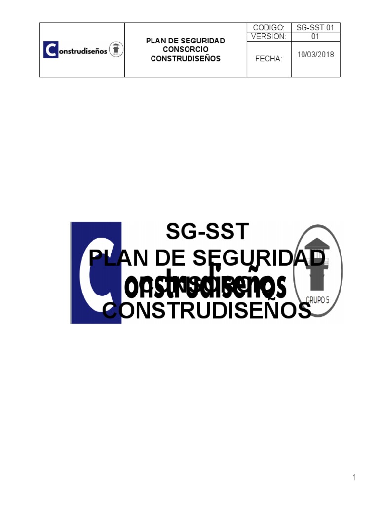 SG-SST Consorcio | PDF | Riesgo | Seguridad y salud ocupacional