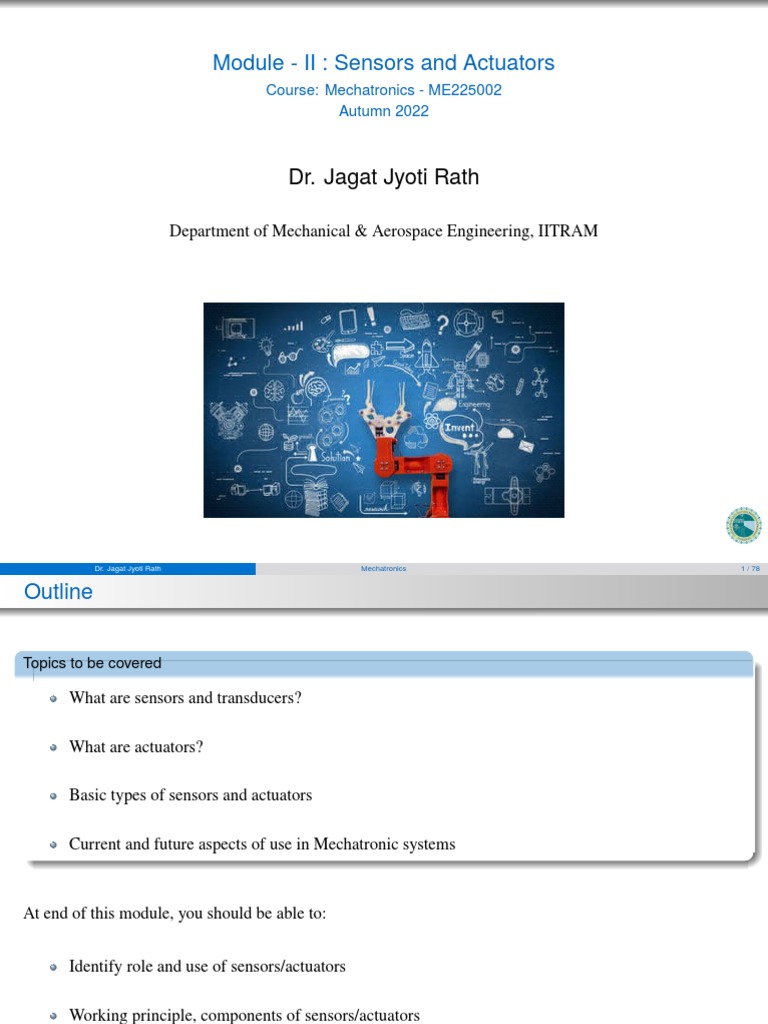 Mechatronics Module II 2022 | PDF