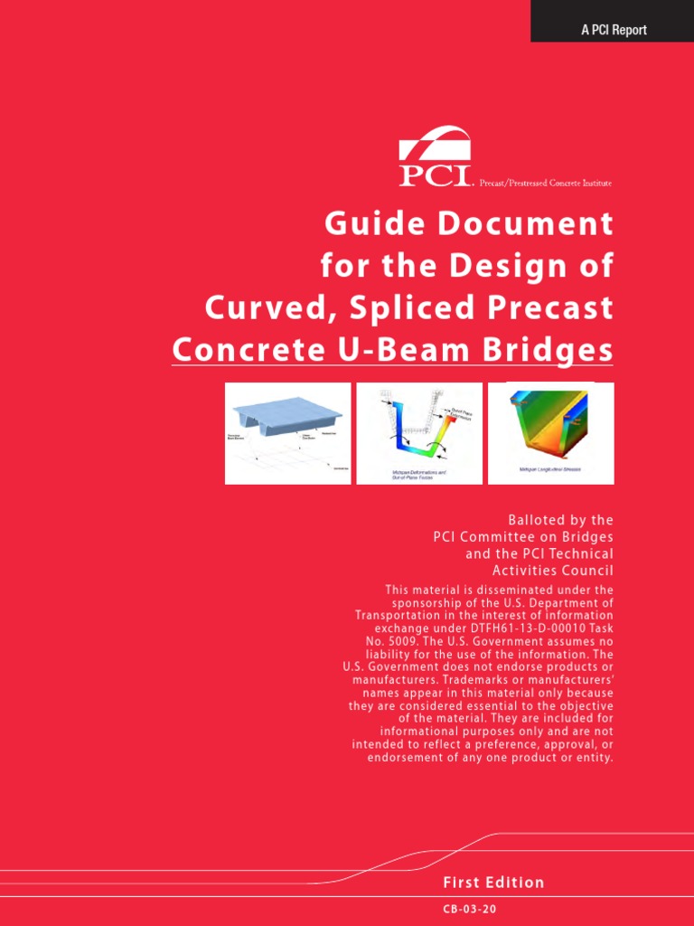 Design of Curved Spliced Precast Concrete UBeam Bridges | PDF | Precast ...