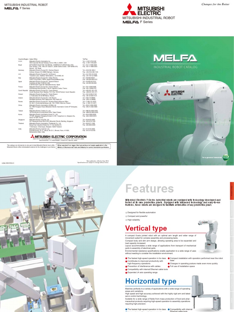 Mitsubishi Industrial Robot F Series | PDF | Robot | Robotics