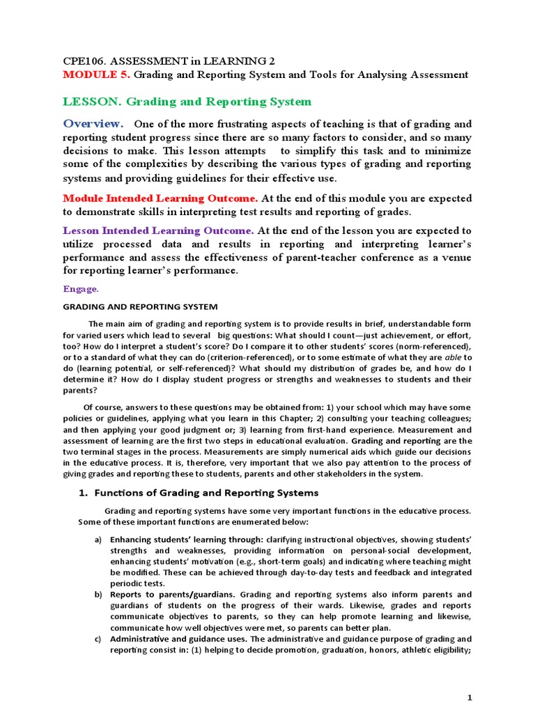 CPE106. Module 5. Lessons 1 and 2 | PDF
