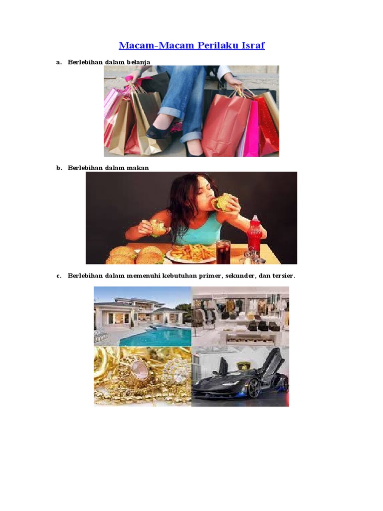 Contoh israf | PDF