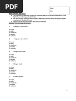 Oxford Hip Score (OHS) | PDF | Medical Specialties | Diseases And Disorders