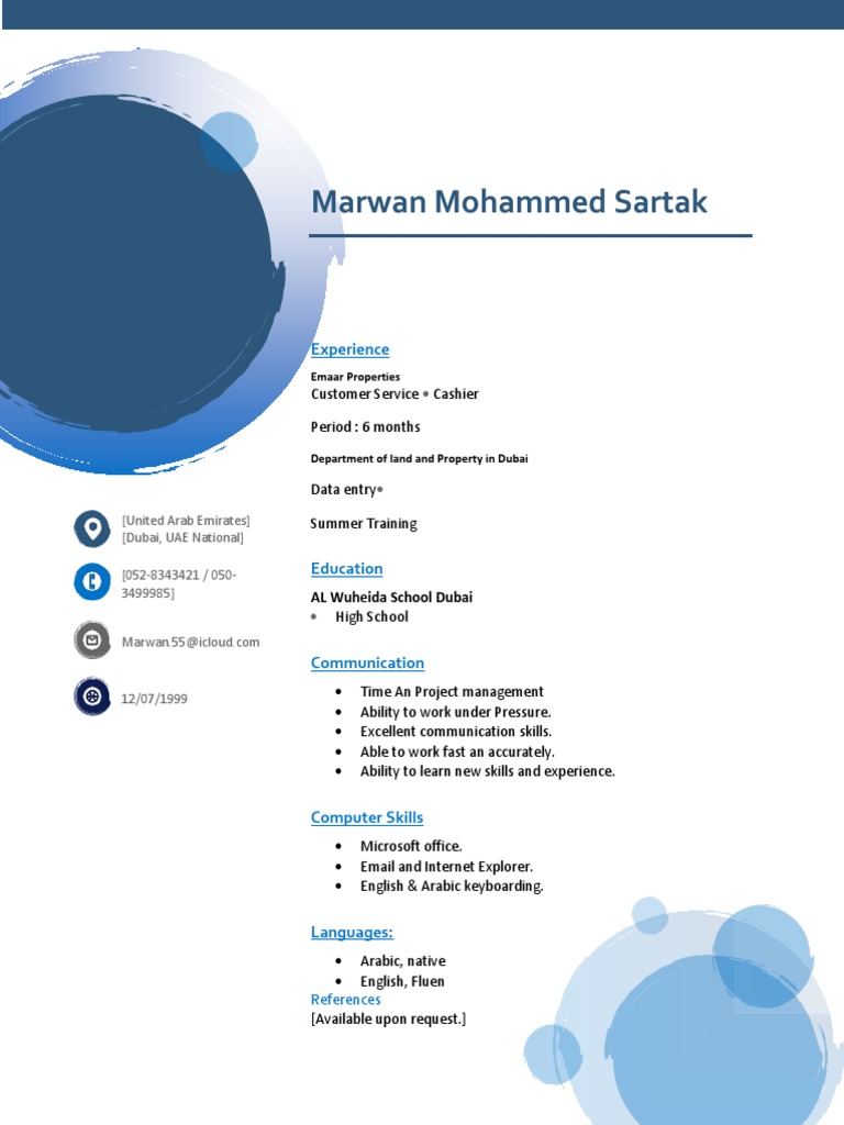 Marwan Mohammad Sartak CV | PDF