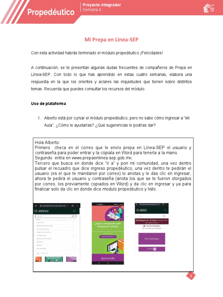 Mi Prepa en Línea-SEP | PDF | Evaluación