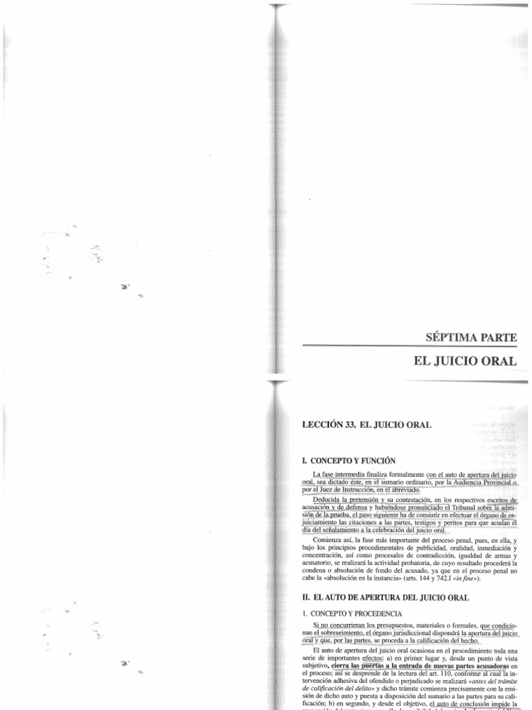 Juicio Oral, Vicente Gimeno Sendra | PDF
