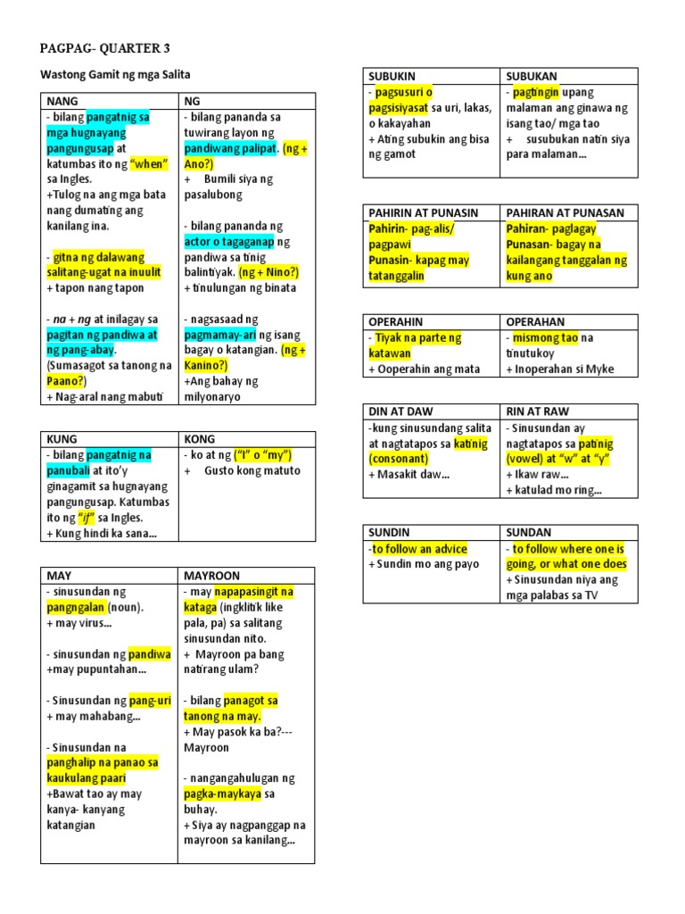 PAGPAG-Q3-REVIEWER | PDF