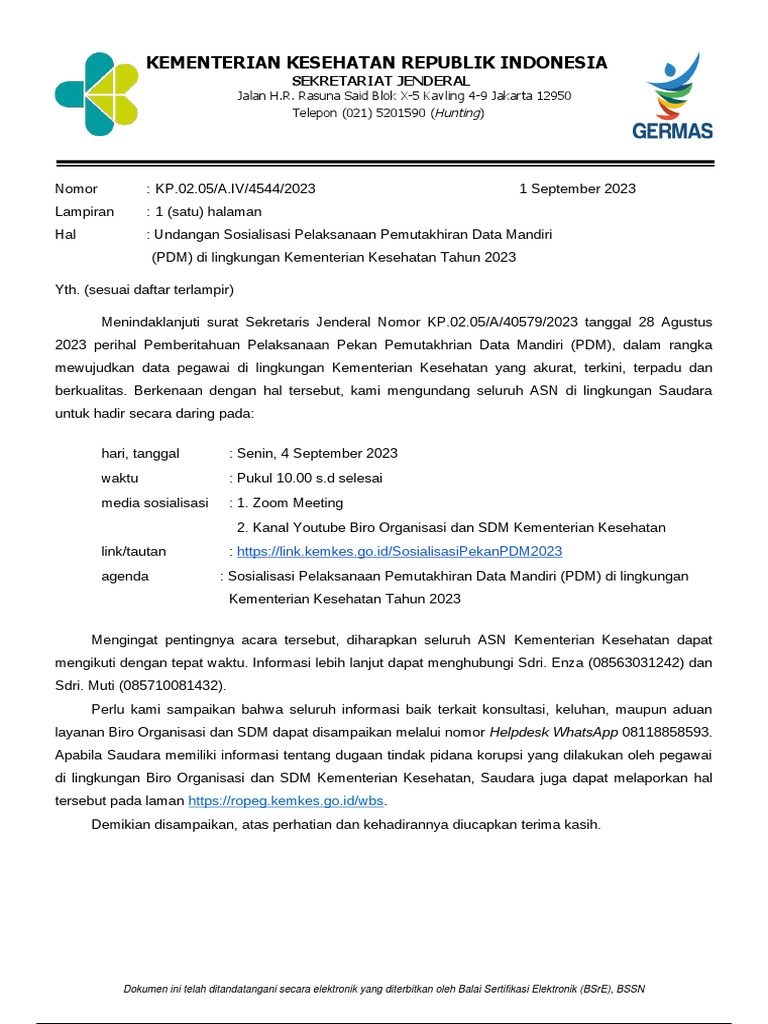 Sosialisasi Pemutakhiran Data Mandiri | PDF