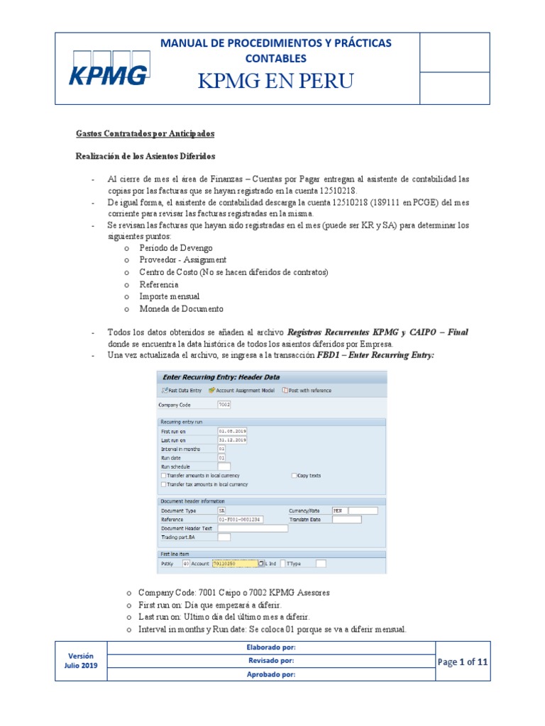 Manual de Procedimientos - Ingrid | PDF | Contabilidad | Economía Financiera