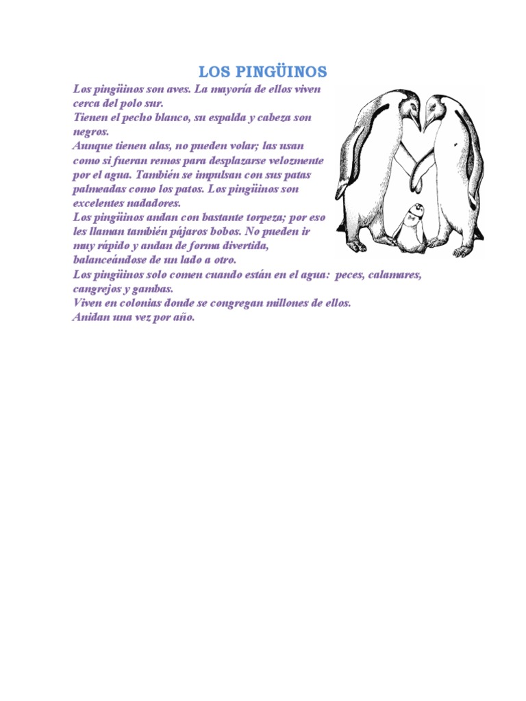 Los Pingüinos Luna | PDF
