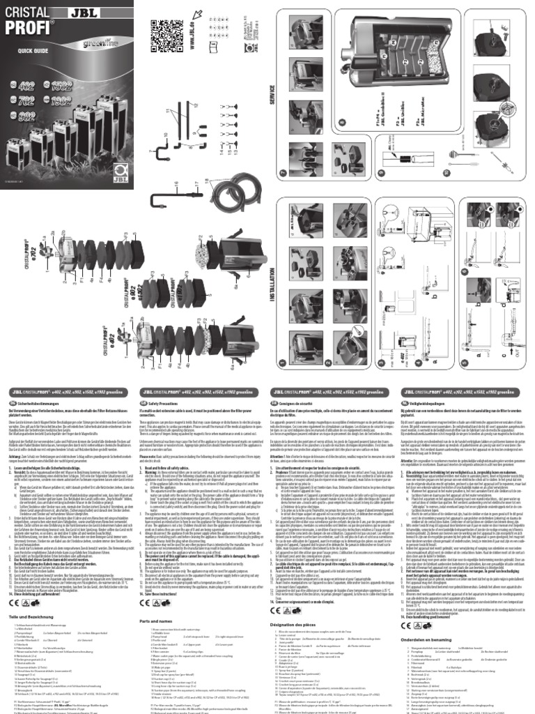 JBL CristalProfi E901 Greenline | PDF
