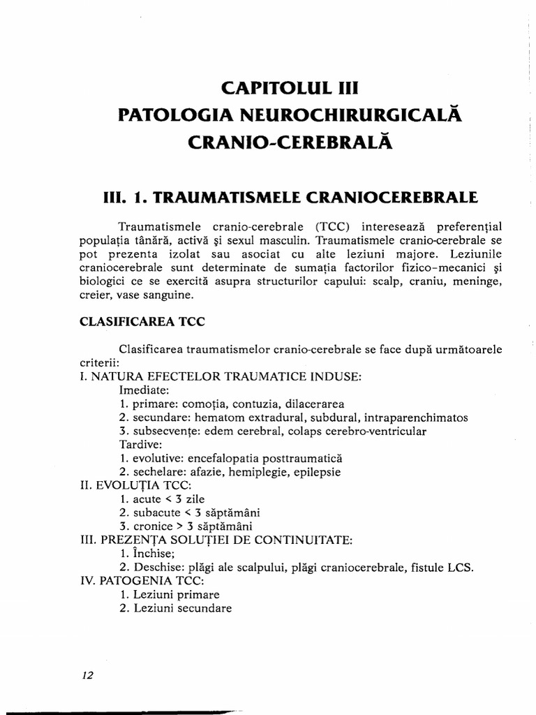 Traumatismele Cranio-Cerebrale | PDF