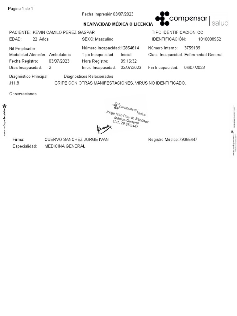 Inca Compensar | PDF