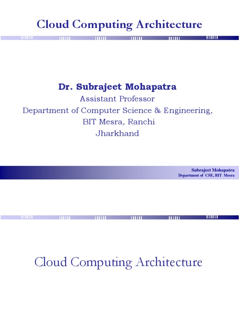 Module 4 Cloud Computing Architecture | PDF