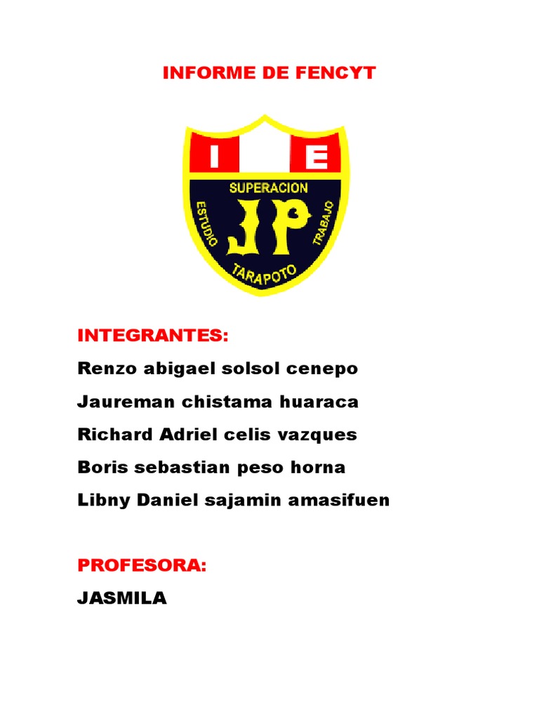 Informe de Fencyt | PDF