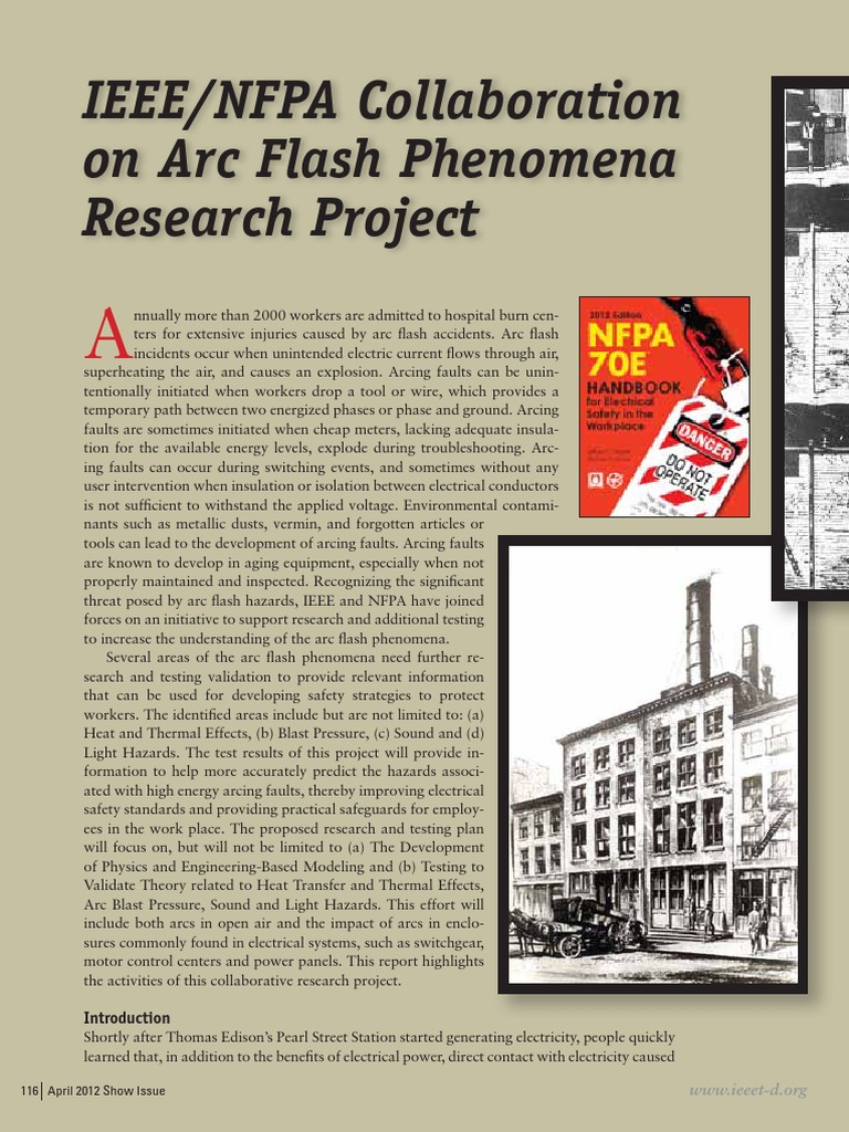 IEEE NFPA Collaboration | PDF | Electric Arc | Injury
