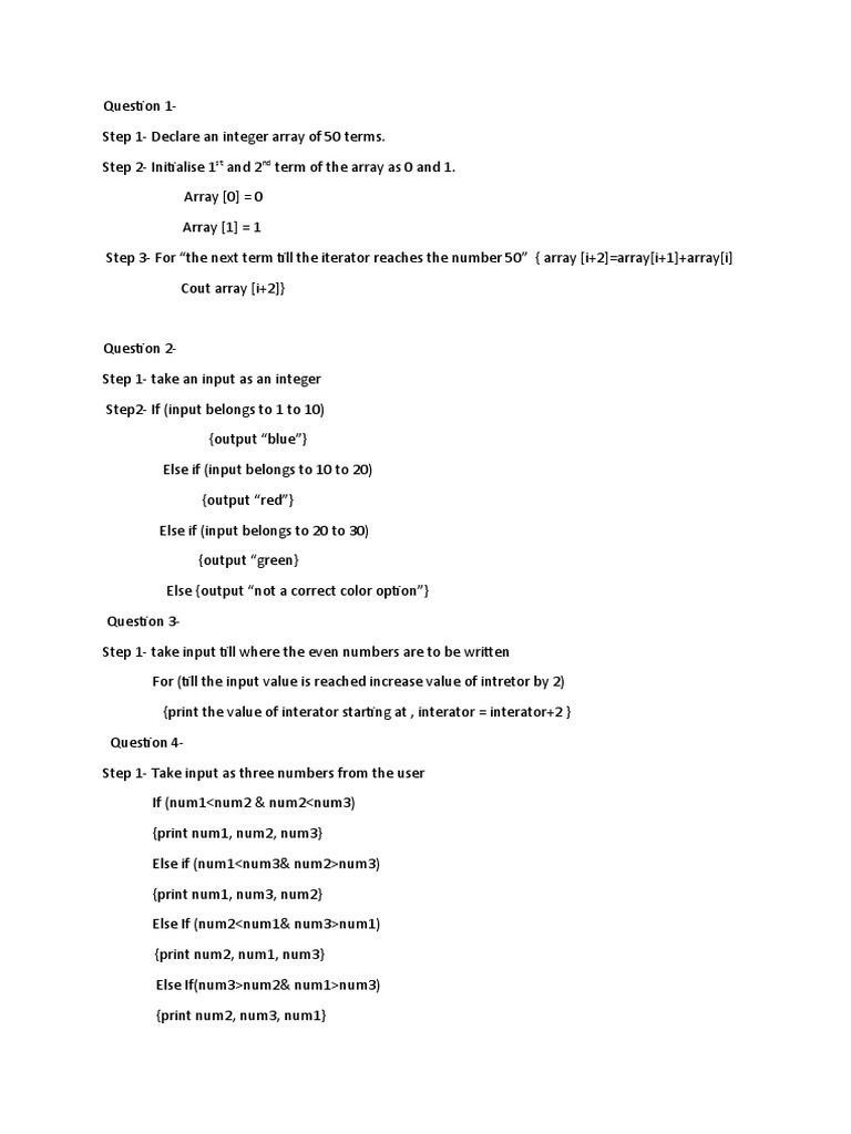 Psudo Code Pdf 