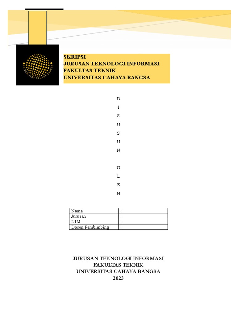 Contoh Skripsi RP | PDF | Teknologi & Rekayasa