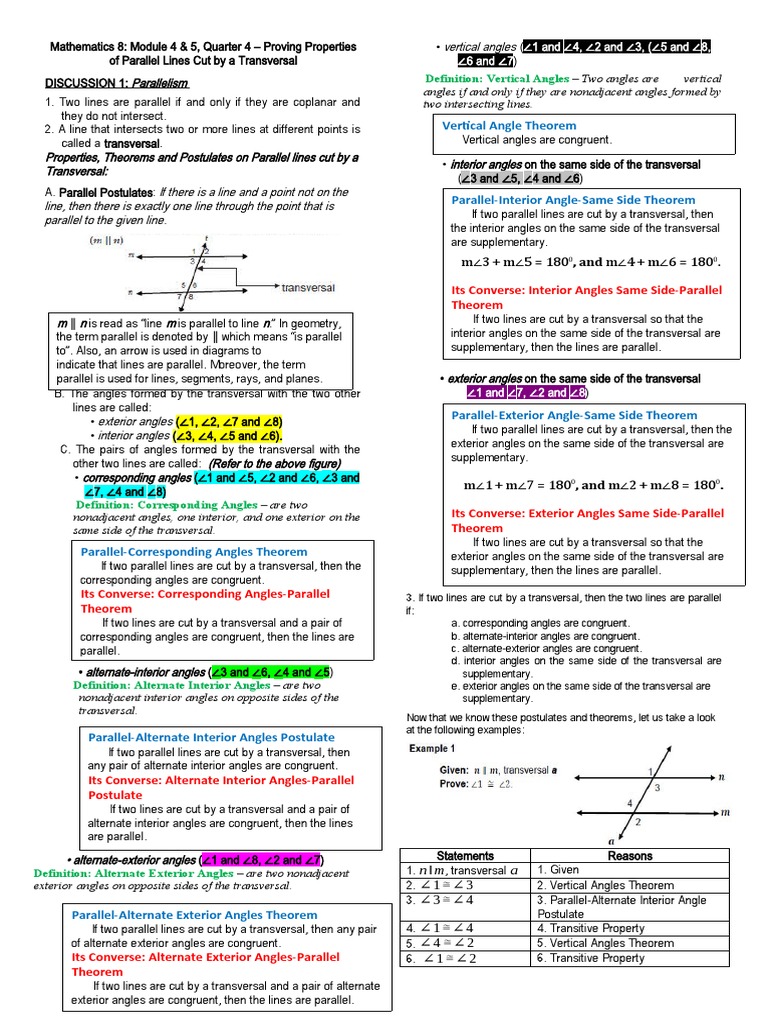 Module 4 - Q4 Edited - Mathematics 8 | PDF
